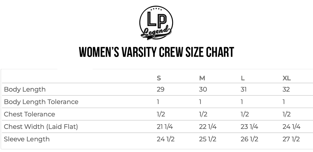 Varsity Numbers Graphic Crewneck - Blue – LP Legend